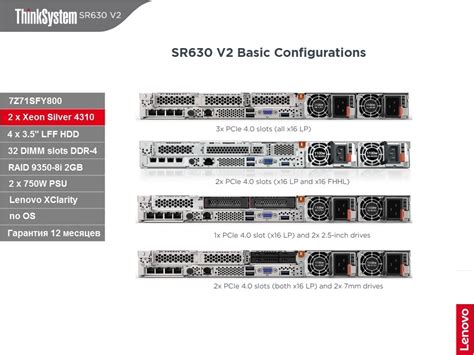 Lenovo Thinksystem Sr630 V2 7z71sfy800 купить в Минске