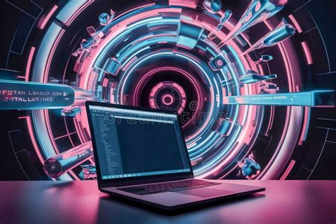 Stunning Abstract Digital Illustration Depicting The Intersection Of Technology And The Future