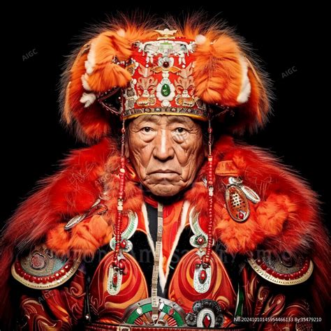 Ai创作图蒙古族镶银饰瑚珠头面 蒙古族珠头面 蒙古族珊瑚珠头面 太鲁阁印第安酋长 蒙古族镶银头面 蒙古族传统珊瑚头饰 蒙古妇女头饰 蒙古女人头饰 藏族贵族头饰 藏族萨满巫师服饰 格萨尔王帽