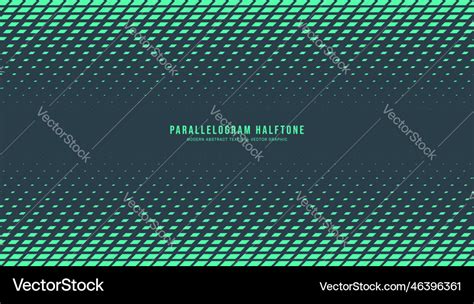 Parallelogram Halftone Dynamic Border Eye Vector Image