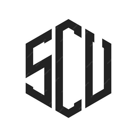 Premium Vector Scu Logo Design Initial Letter Scu Monogram Logo Using