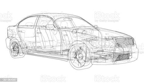 섀시와 전기 자동차 3d의 벡터 렌더링 차에 대한 스톡 벡터 아트 및 기타 이미지 차 차대 0명 Istock