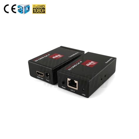 1080p 60mt 3d Hdmi Ethernet Extender On Active Cat 5e 6 Cable With P Oniroview