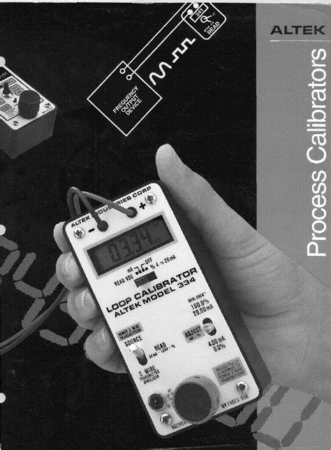 Altek 11 22 40 46 131 134 156 211 222 234 235 322 422 620 628 Process Calibrators Milliamp Loop