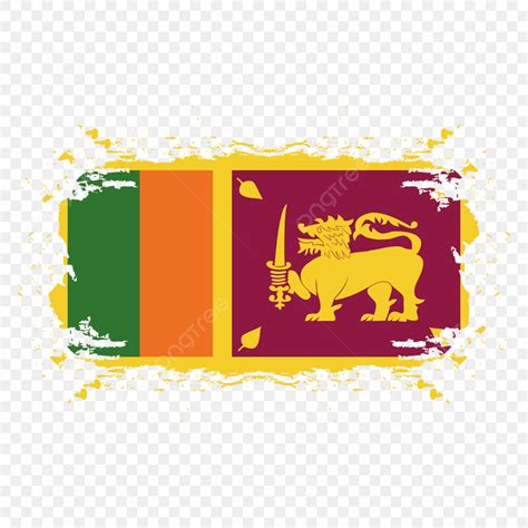 Sri Lanka Flag In Brush Stroke Free Vector And Png Sri Lanka Flag Sri