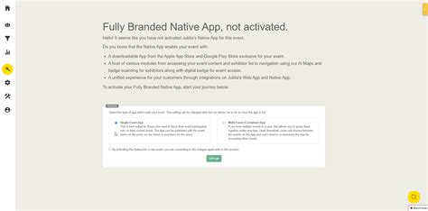 Native App Hub Container Setup Jublia Organizer Guide