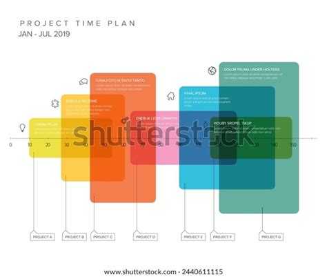 Vector Project Timeline Graph Gantt Progress Stock Vector Royalty Free 2440611115 Shutterstock