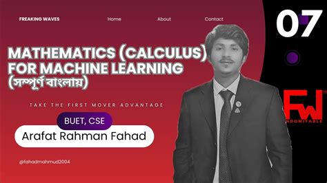 07linear Regression Using Gradient Descent Calculus For Ml Bangla