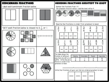 Ordering Fractions Practice Booklet By Lighting Up Babe Minds TPT
