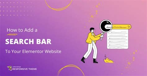 how to add search bar to elementor website