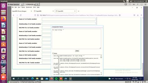 Problem Filling Data On Xform Textbox Implementing Openmrs Talk