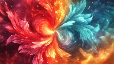 A Vibrant Swirl Of Colors Creating A Dynamic Abstract Design Stock Illustration Illustration