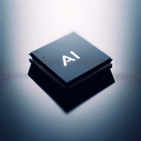 premium ai image artificial intelligence micro chip with text on chip