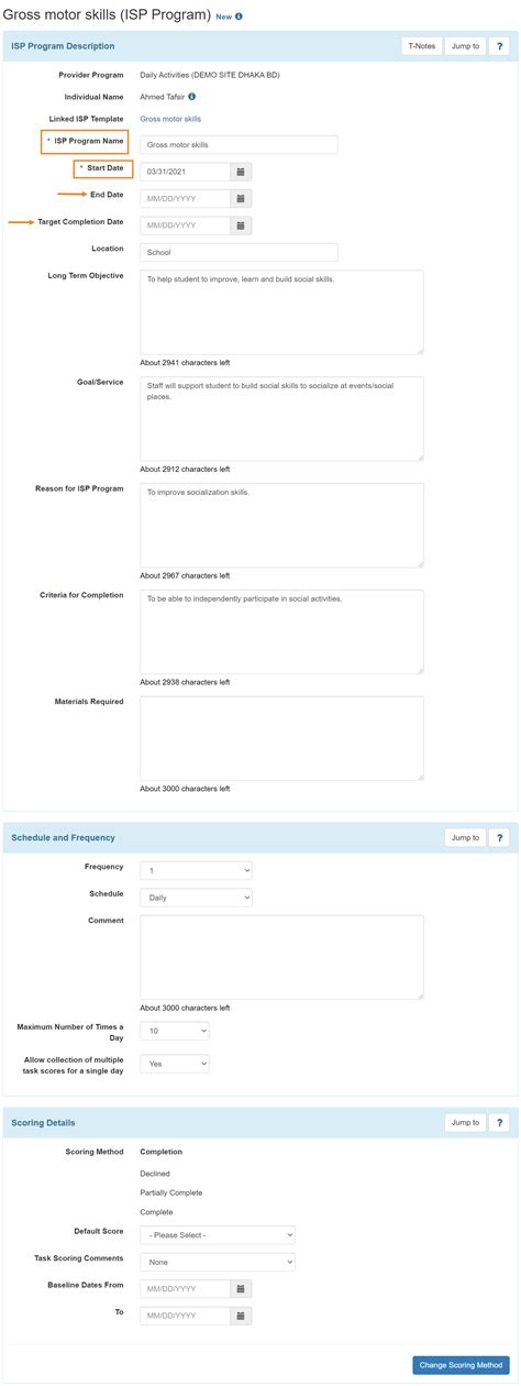 Applying ISP Template Therap Global