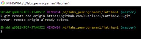 GitHub Mushi LatihanVCS