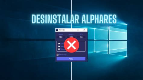 ️desinstalar Alphares Facil ️ Youtube