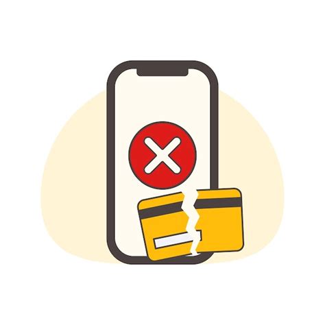 Premium Vector Failed Transaction Concept