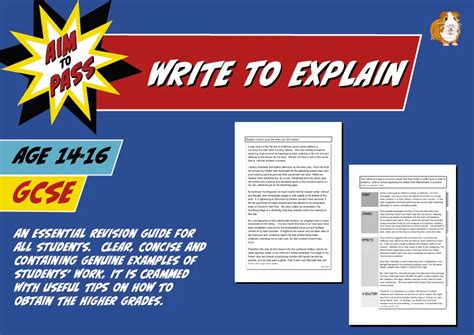 Write To Explain For GCSE English 14 16 Years By Teach Simple