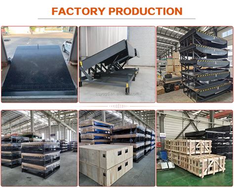 창고 고정식 유압 컨테이너 로딩 램프 조정 가능한 도크 레벨러 중국 창고 고정식 유압 컨테이너 로딩 램프 조절 가능한 도크 레벨러 제조 업체 공급 업체 공장