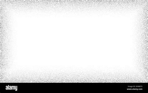Grain Wave Textured Background Black Stipple Dots Wavy Frame Curve