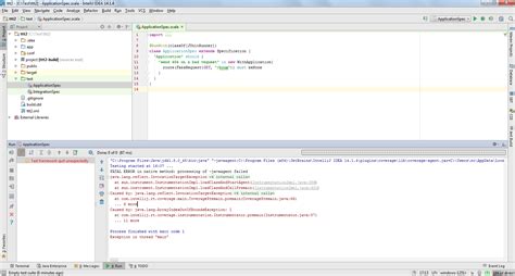 Scala Play Framework Code Coverage In Intellij Idea 14 Stack Overflow