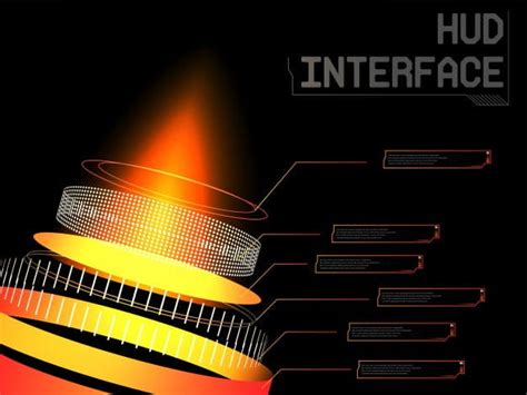 검은 배경 Infographic에 화재 디자인 Eps Uidownload