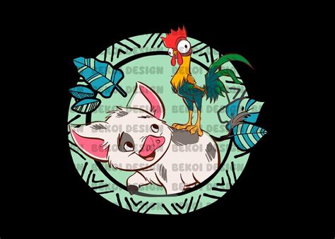 Retro Pua And Heihei Moana Png Moana Png Pua And Heihei Png Pua Png