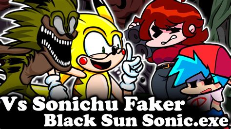 Fnf Vs Sonichu Faker Black Sun Cover Modshardfc Youtube