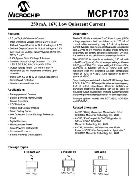 Linear Voltage Regulator 3 3v Ic Mcp1703t 3302e Mb Sot89 3 Buy