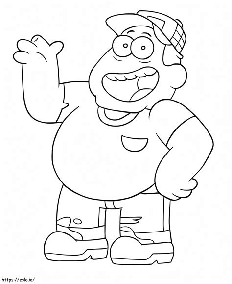 Bill Green From Big City Greens Coloring Page