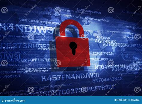 Security Lock Coding Stock Image Image Of Letter Numbers 42334551