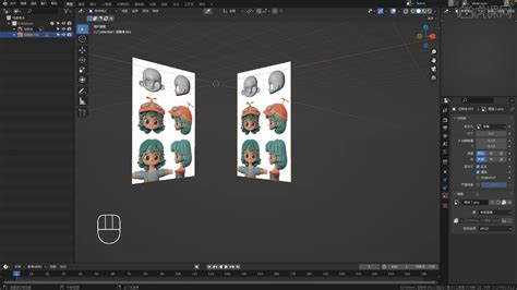 Blender 基础设置 脸部建模 骑行小女孩动画 Blender教程教程 Blender（3 1） 虎课网