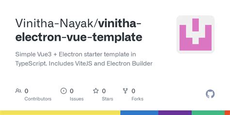 Github Vinitha Nayak Vinitha Electron Vue Template Simple Vue Electron Starter Template In