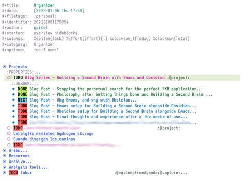 Gnu Emacs To Manage Actionable Items When Building A Second Brain Poview