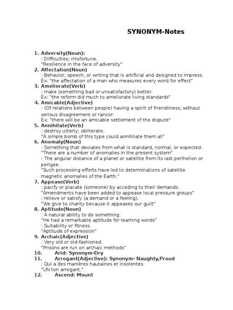 Synonym Notes Freelancer Courage Free 30 Day Trial Scribd