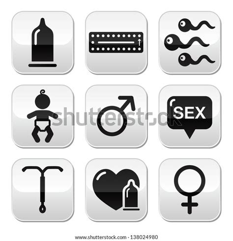 Contraception Methods Sex Vector Buttons Sex Stock Vector Royalty Free 138024980 Shutterstock