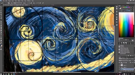 When Golden Spiral Applies To Starry Night Fibonacci Sequence Starry