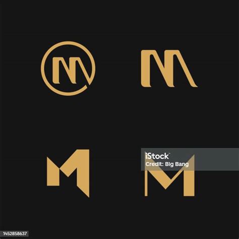 문자 M 최소 로고 아이콘 디자인 템플릿 요소 0명에 대한 스톡 벡터 아트 및 기타 이미지 0명 개념 개념과 주제 Istock