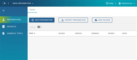 Opening A Dataset From A Local File Talend Data Preparation Getting