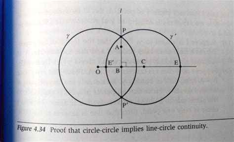 Solved A Figure 4 34 Proof That Circle Circle Implies Line Circle Continuity