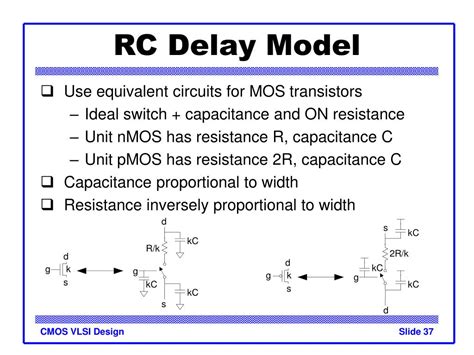 Ppt Cmos Vlsi Design Dc Transfer Characteristics And Switch Level Rc Delay Models Powerpoint