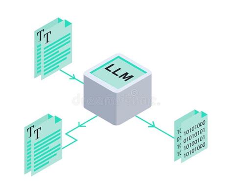 Large Language Model Icon Llm Icon Language Model Illustration Stock