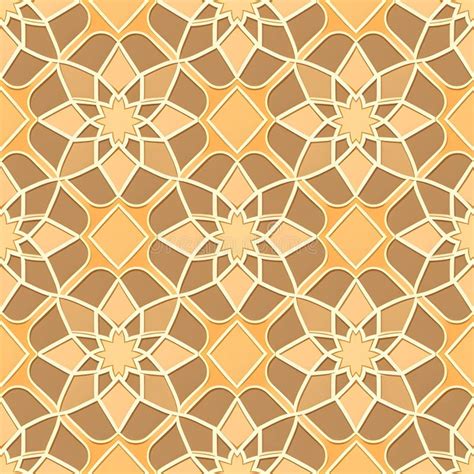 Arabic Ornament Wallpaper And Texture Neural Network Generated Art Stock Illustration