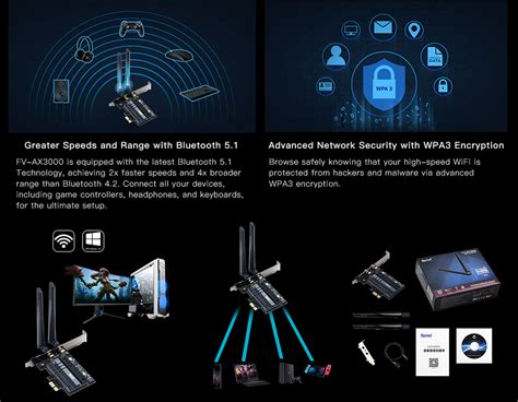 Fenvi Fv Ax Wifi Pcie Wifi Card Up To M Bluetooth Ax Ac Dual Band