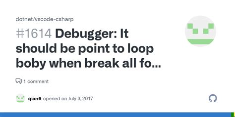 Debugger It Should Be Point To Loop Boby When Break All For The First