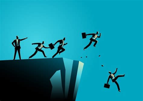 Premium Vector Leader Pointing To Wrong Way To His Subordinates