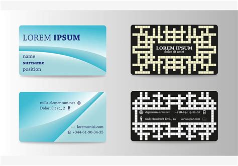 디자이너와 웹 디자인 벡터를위한 명함 아이디어 Eps Ai Uidownload