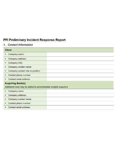 Free 10 Preliminary Incident Report Samples In Pdf