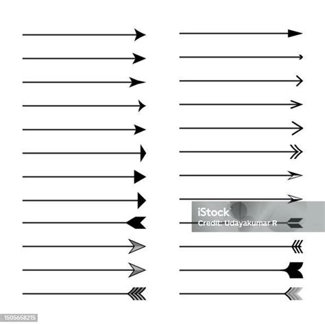 Arrow Vector Collection Modern Simple Arrows Vector Illustration Arrows