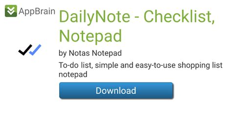 Dailynote Checklist Notepad For Android Free App Download